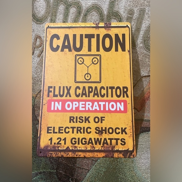 Unbranded | Wall Decor | Caution Flux Capacitor In Operation Risk Of ...